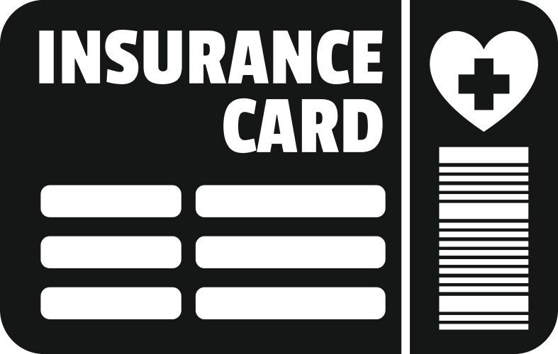 Insurance card representing health coverage Vector Image