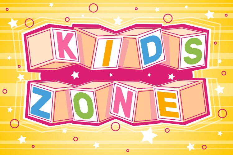 Kids Zone Banner Vector Images (over 2,000)