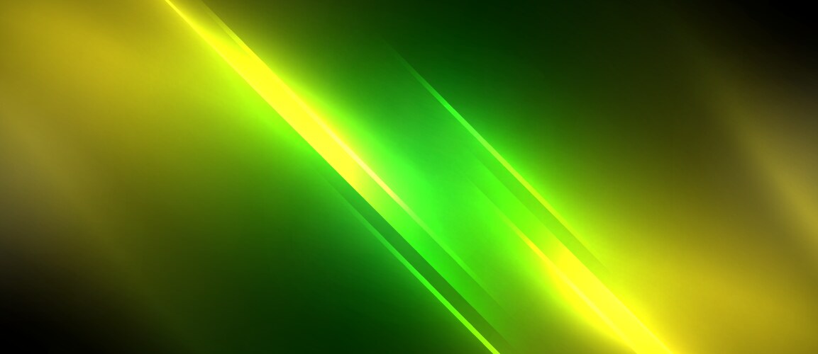 Neon dynamic diagonal light rays background Vector Image
