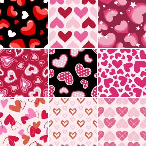 Heart Seamless Pattern Vector Images (over 100,000)