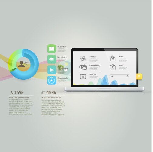 Roadmap timeline infographics with 5 pin pointers Vector Image