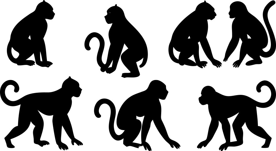 Monkey Outline Vector Images (over 9,200)