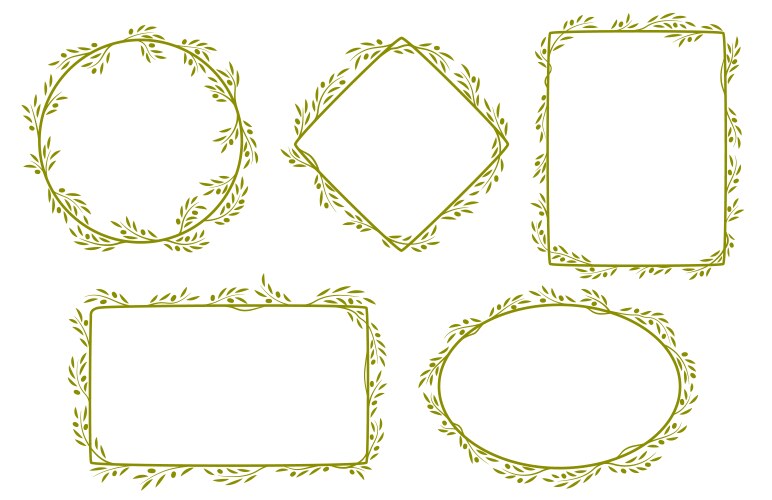 Leaf Oval Frame Vector Images (over 3,500)