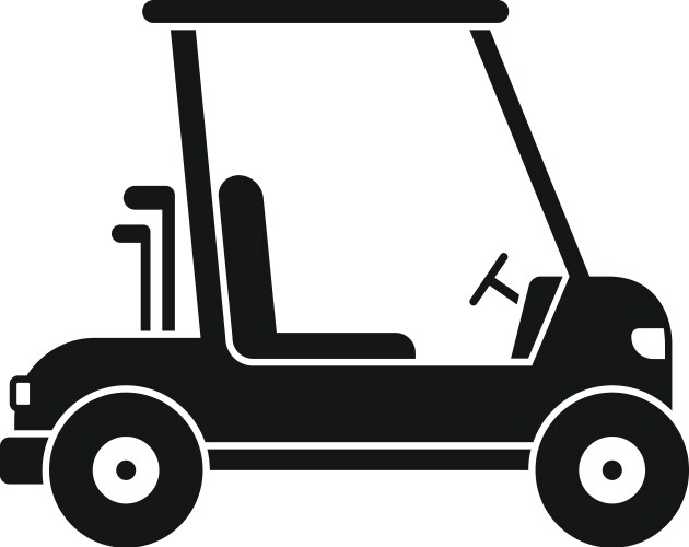 Modern golf cart icon cartoon style Royalty Free Vector