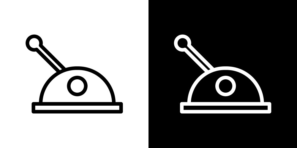 Lever icon set on white background Royalty Free Vector Image