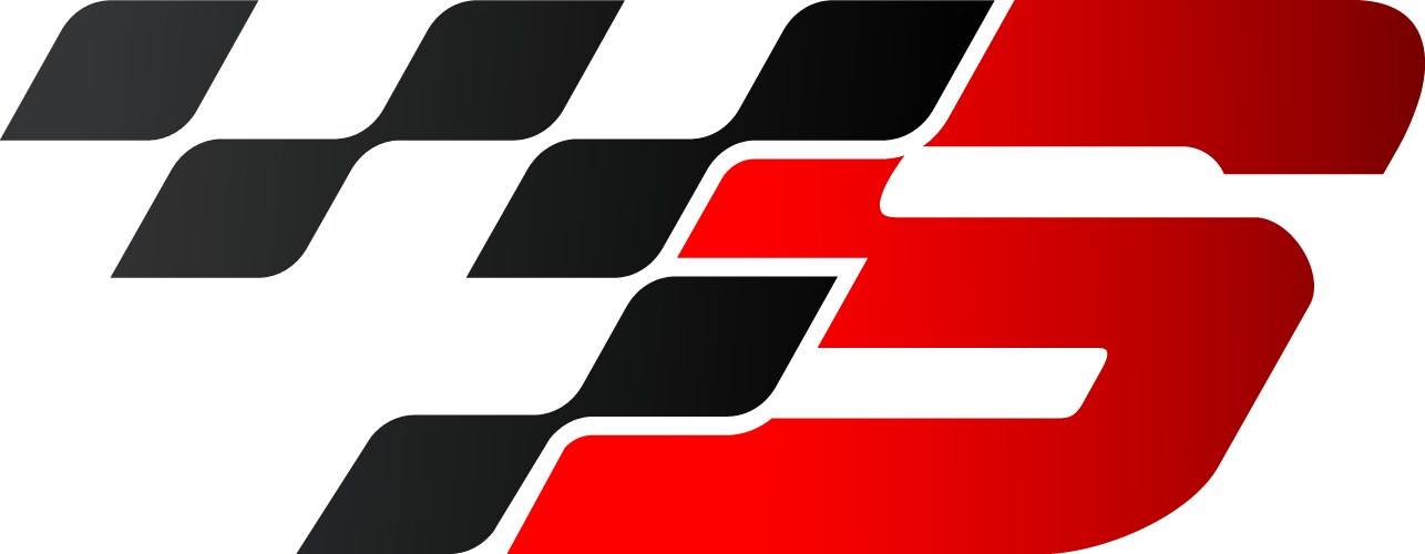 Letter f with racing flag logo Royalty Free Vector Image