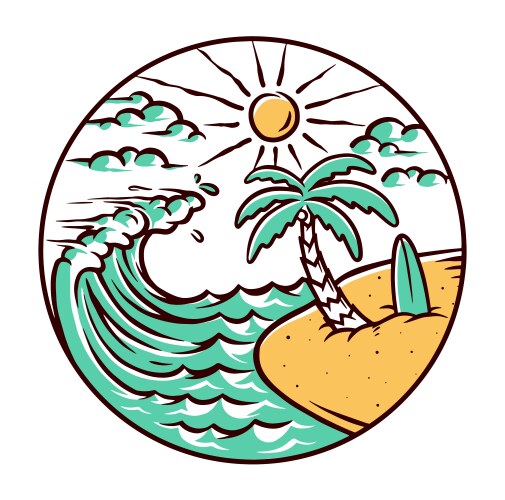 Beach Outline Vector Images (over 69,000)