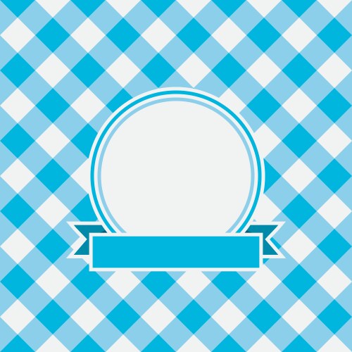 Blue gingham pattern Royalty Free Vector Image