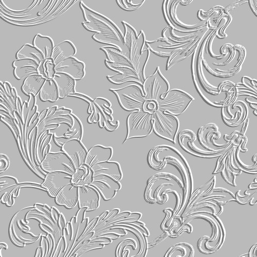 Textured emboss 3d lines leaves tropical hand Vector Image
