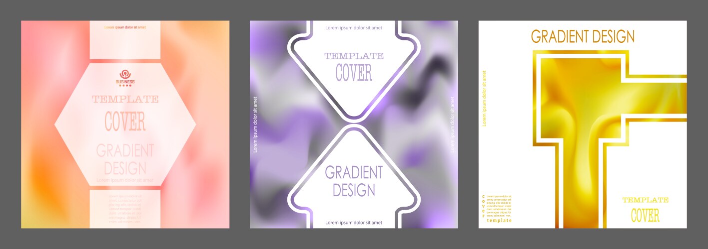 Colorful gradient with blur elements a template Vector Image