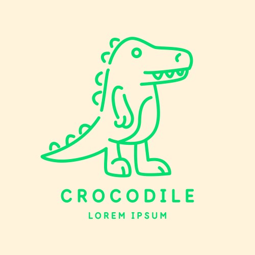 Line Drawing Crocodile Vector Images (over 1,600)