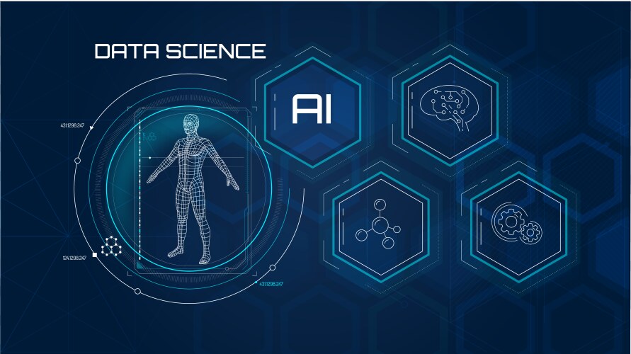 Artificial intelligence science and technology Vector Image