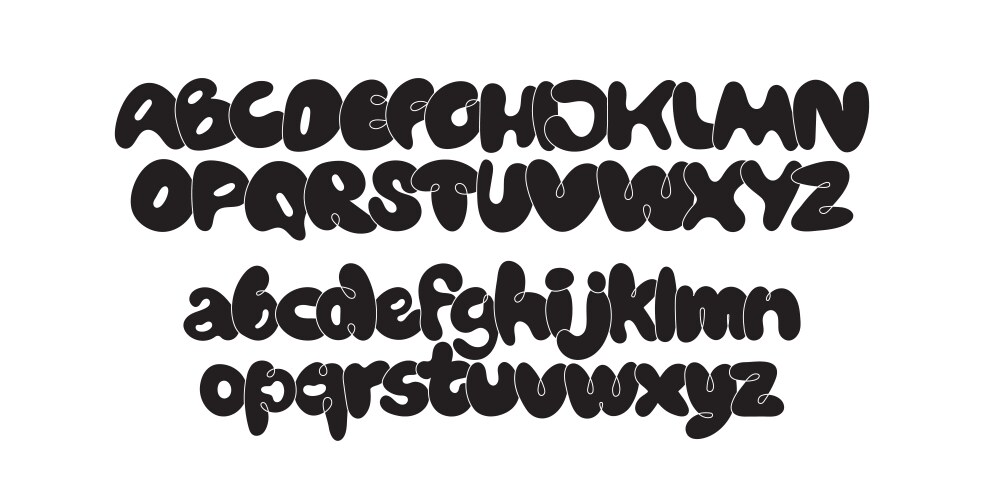 Bubble Letters Graffiti Font Vector Images (over 1,100)