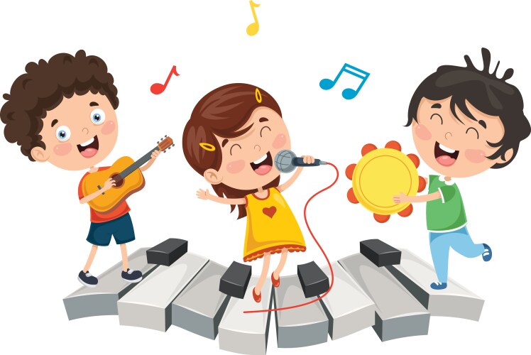 Children music Royalty Free Vector Image - VectorStock