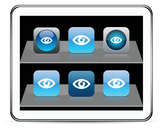 Animal faces for app icons-set 13 Royalty Free Vector Image