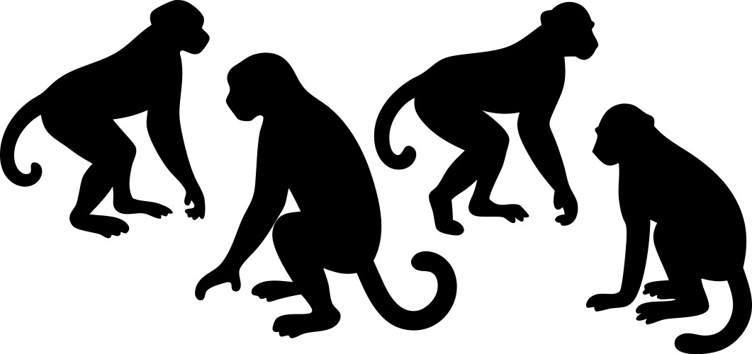Monkey Outline Vector Images (over 9,200)