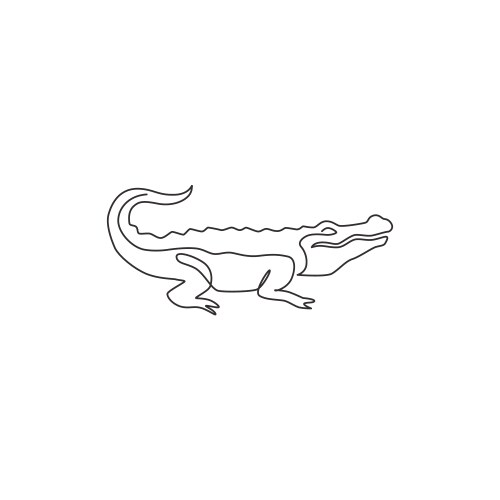 Alligator outline Vector Images & Graphics for Commercial Use | VectorStock