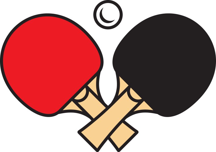 Table tennis ping pong city tournament logo design