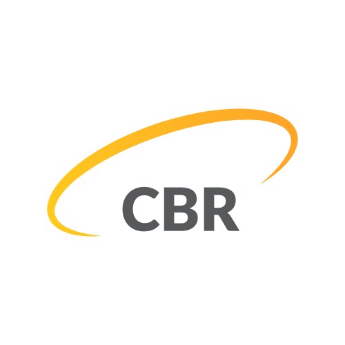 Cbr letter logo design on white background Vector Image