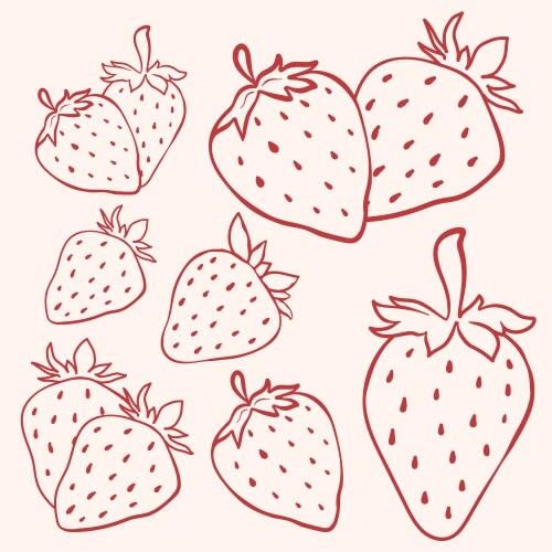Strawberry Outline Vector Images (over 18,000)