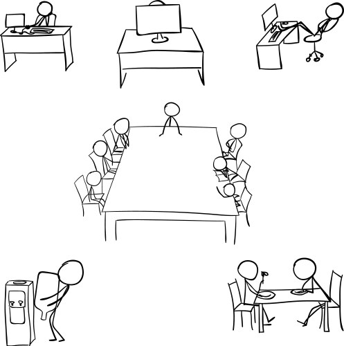 Stickman Laptop Vector Images (over 150)