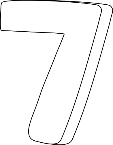 Number Seven Cartoon Vector Images (over 2,400)