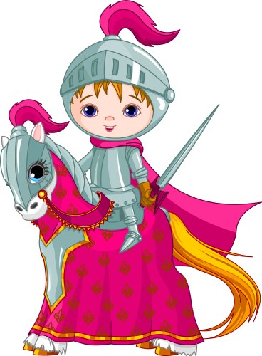 Brave knight Royalty Free Vector Image - VectorStock