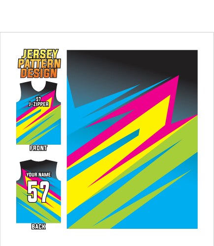 Jersey printing design pattern Royalty Free Vector Image