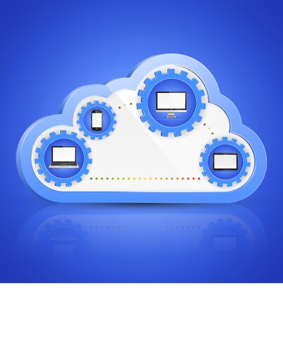 Realistic high detailed of cloud computing concept