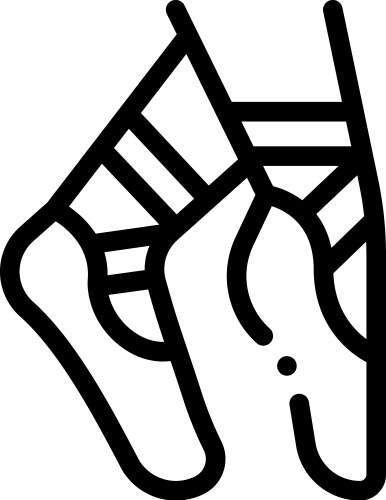 Asana icon thin linear style design isolated on Vector Image