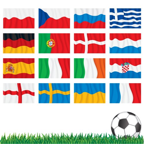 Euro football Royalty Free Vector Image - VectorStock