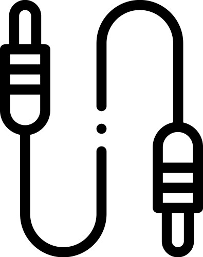 Battery icon thin linear style design isolated Vector Image