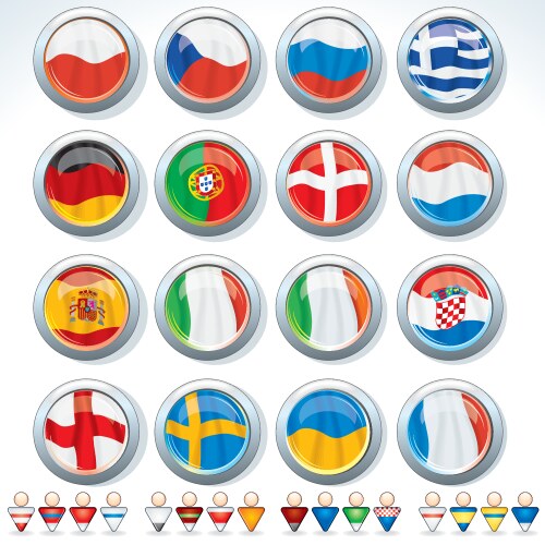 Euro football Royalty Free Vector Image - VectorStock