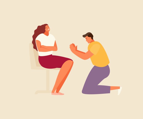 Hand lettering for apologize word sorry Royalty Free Vector