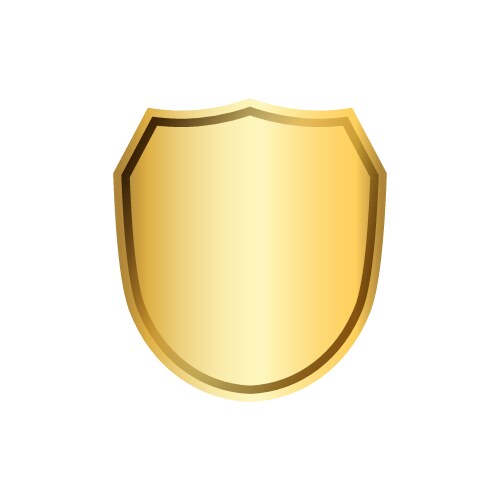 Golden shield and laurel wreath retro design 01 Vector Image