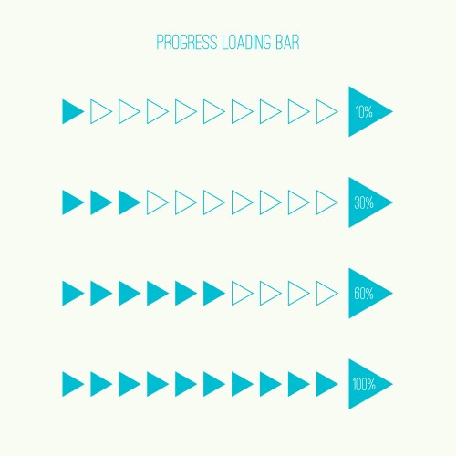 Linear loader bar Royalty Free Vector Image - VectorStock