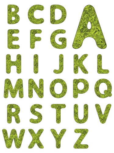 Garden Alphabet Vector Images (over 27,000)