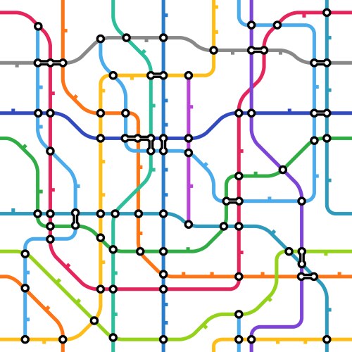 Abstract metro scheme background Royalty Free Vector Image