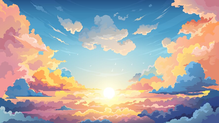 Sunset Cartoon Vector Images (over 34,000)