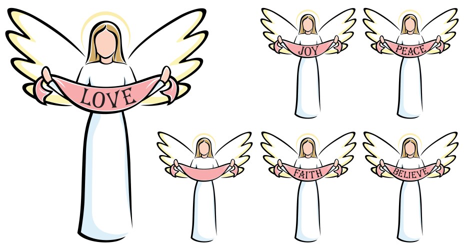 Angel Banner Holding Vector Images (über 180)