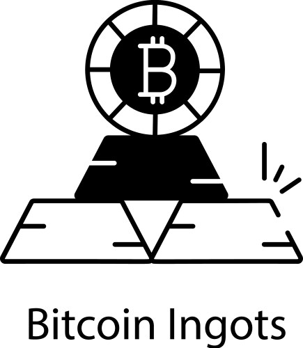 Crypto trading line icon Royalty Free Vector Image