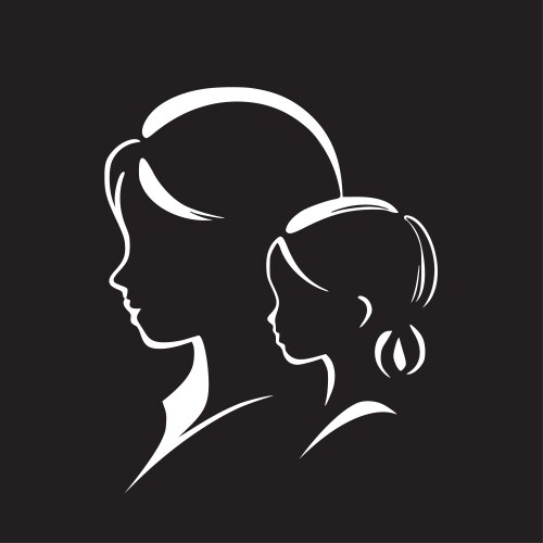 Mother Daughter Outline Vector Images (over 4,100)