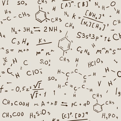 Chemistry hand draw background Royalty Free Vector Image