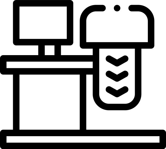 Asana icon thin linear style design isolated on Vector Image