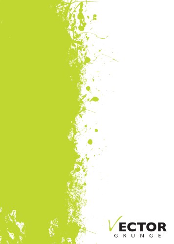 Green Ink Splatter Grunge Royalty Free Vector Image