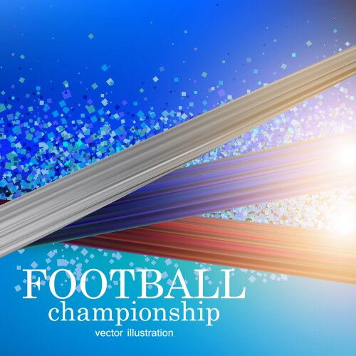 Football abstract background design template Vector Image