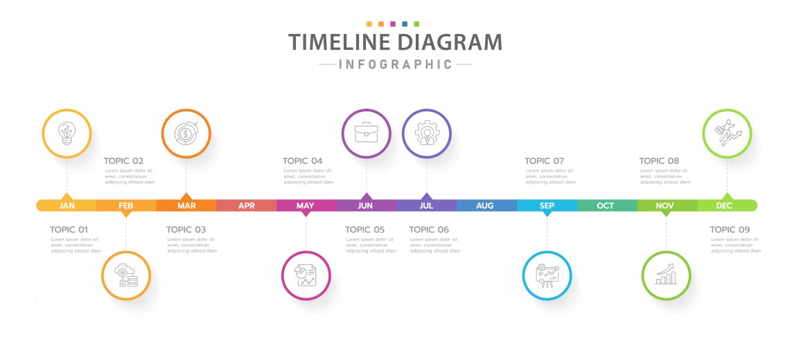 Merry christmas infographics timeline with steps Vector Image