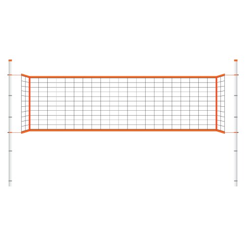 Volleyball net cartoon Royalty Free Vector Image