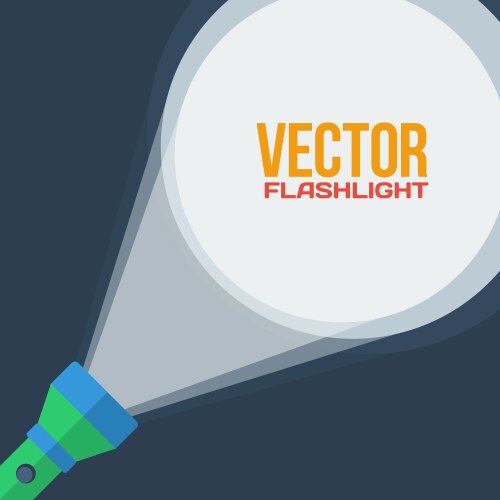 Flashlight Royalty Free Vector Image - VectorStock