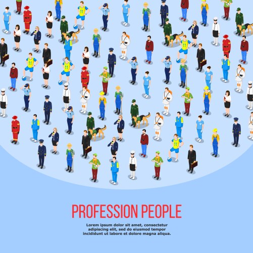 Professions flat characters big collection Vector Image